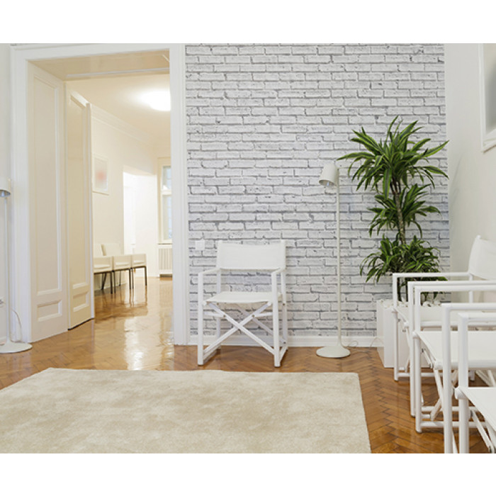 White Rustic Brick Pattern - Surfaces - Search Art