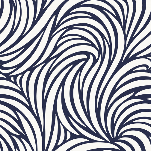 Navy Waves Pattern - Geometrical - Patterns - Search Art
